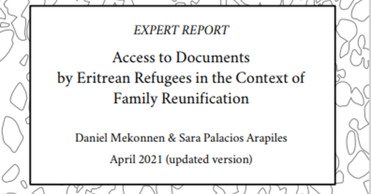Expert Report: Access to Documents by Eritrean Refugees in the Context ...