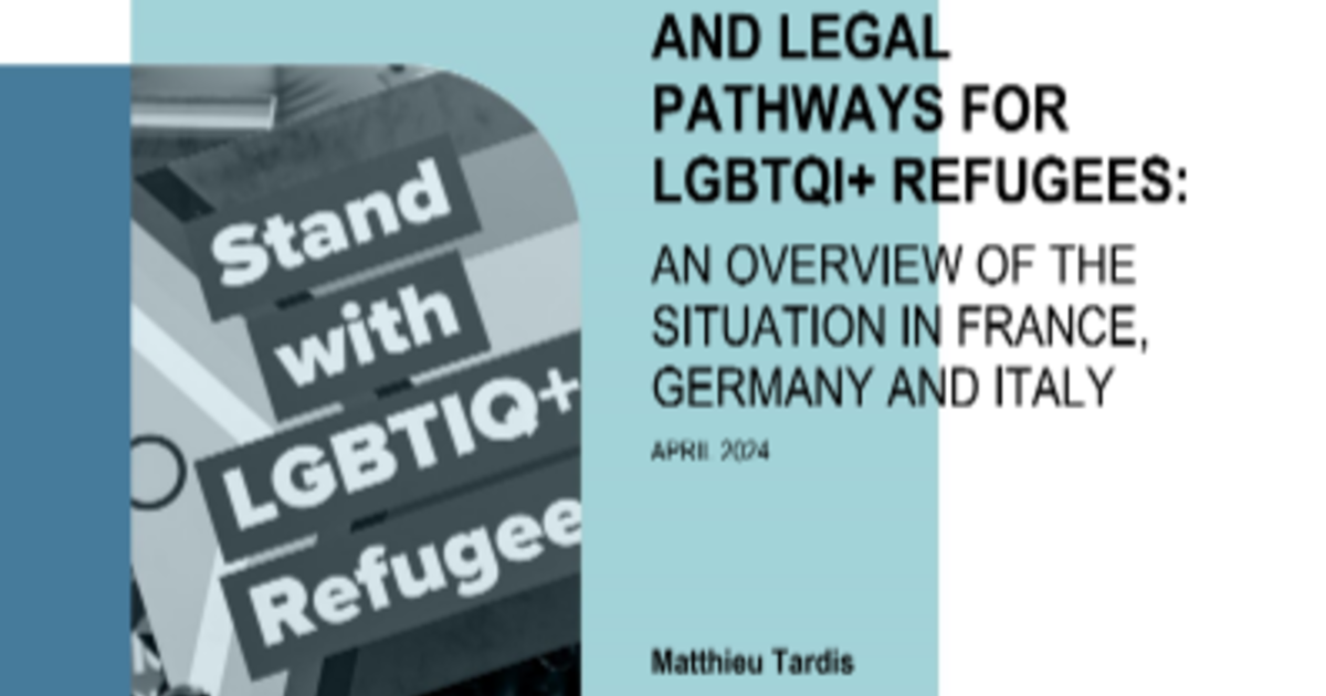 Developing safe and legal pathways for LGBTQI+ refugees | Global Family ...